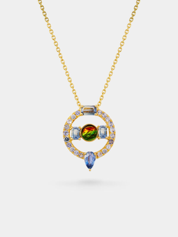 Cleo Ocean Ammolite Pendant - Kaimirra