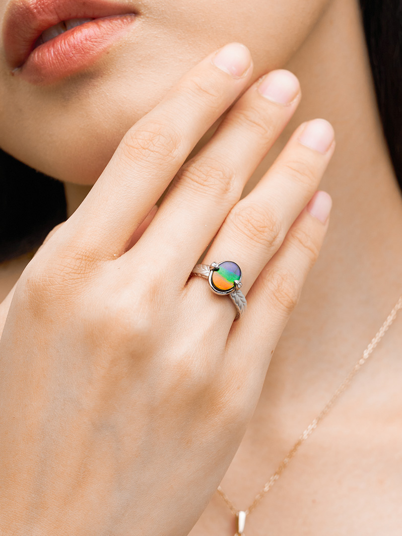Sol Vintage Ammolite Ring - Kaimirra