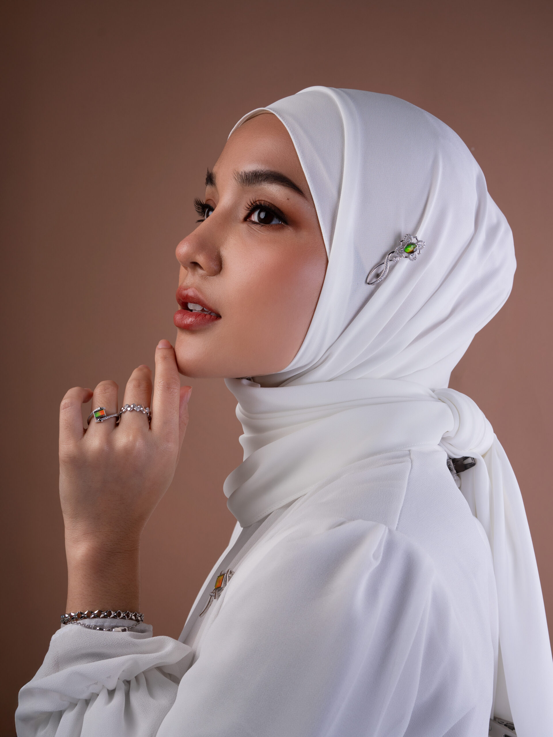 Liana Tenura Ammolite Ring - Kaimirra