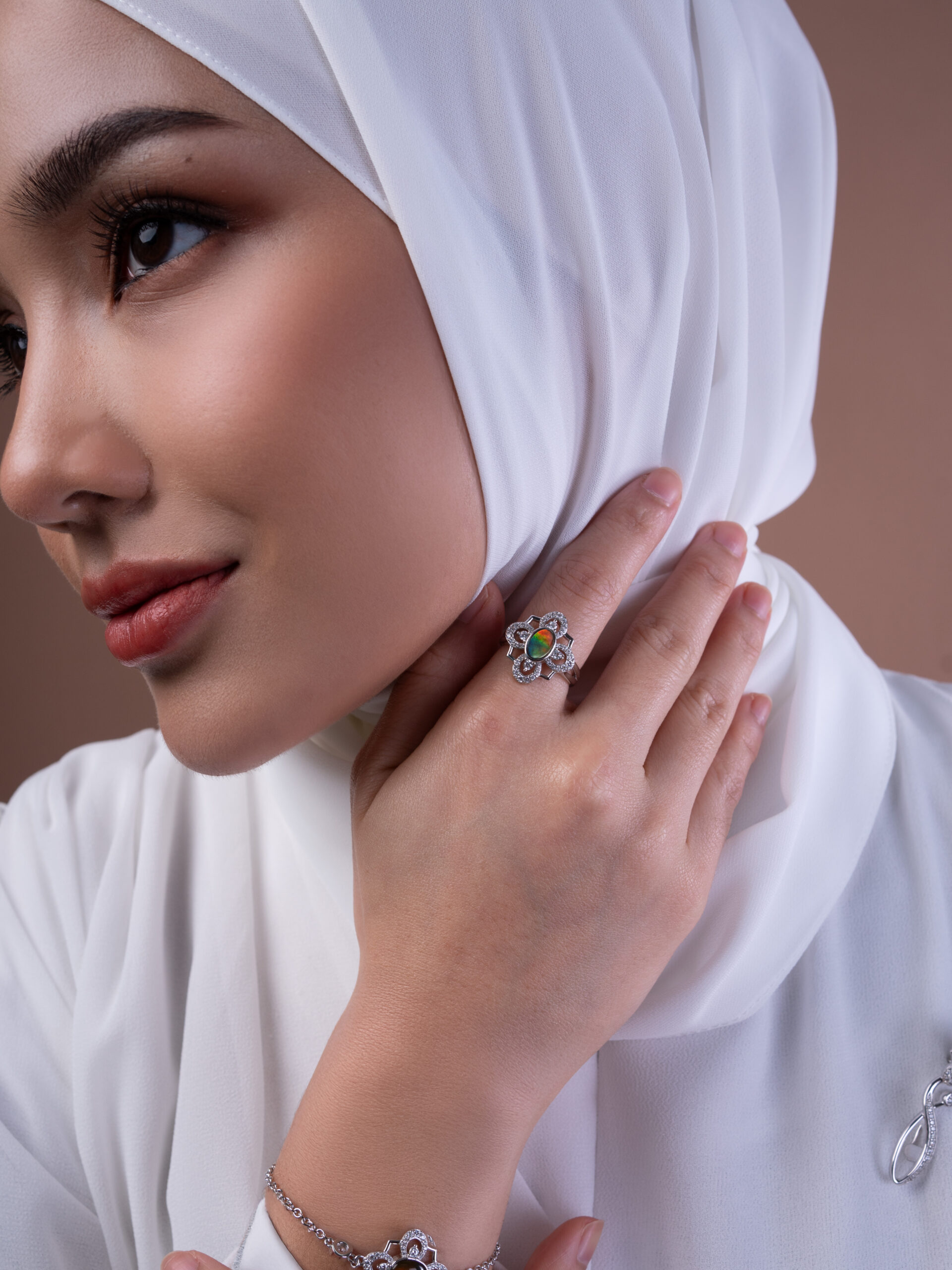 Liana Fiorraya Ammolite Ring - Kaimirra